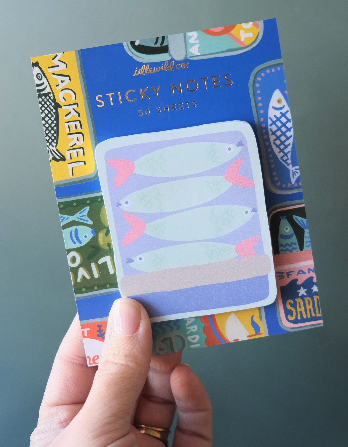 Tinned Fish Die-Cut Sticky Note Pad – Idlewild Co.
